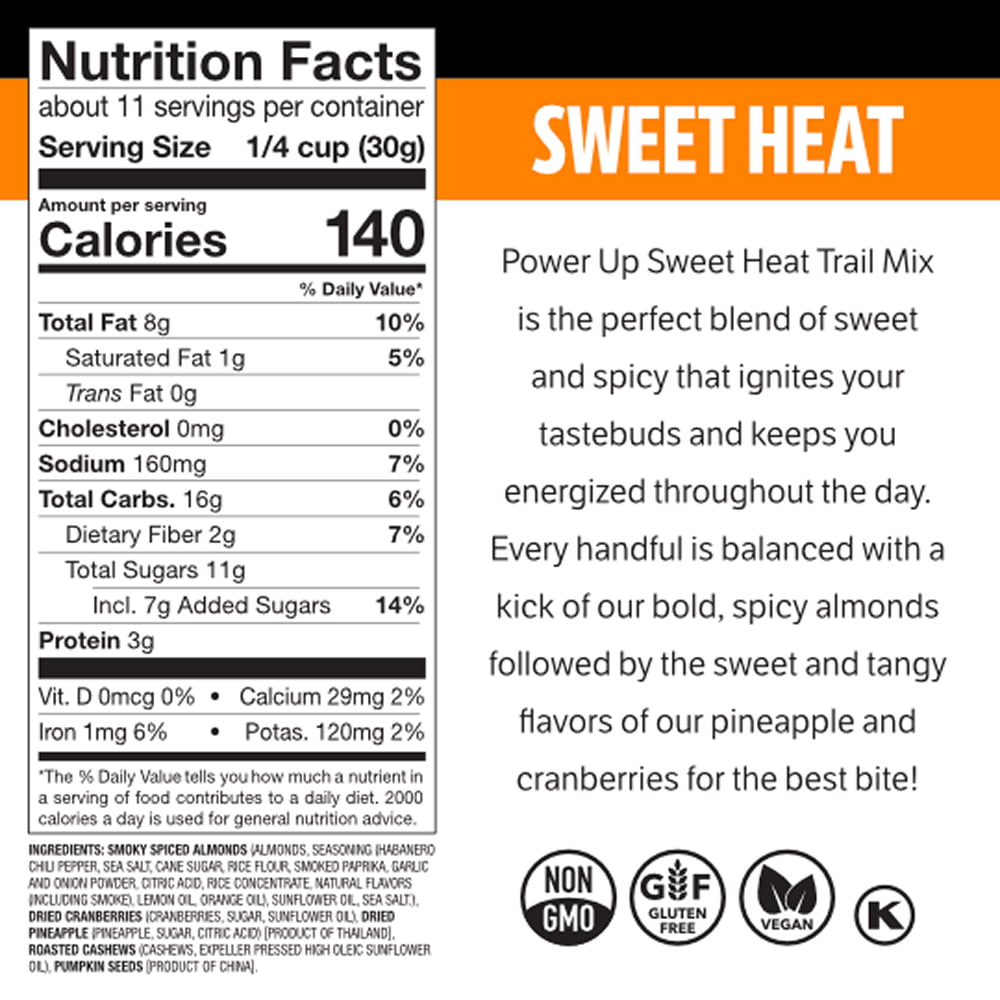 Sweet Heat Trail Mix - Power Up Premium Trail Mix
